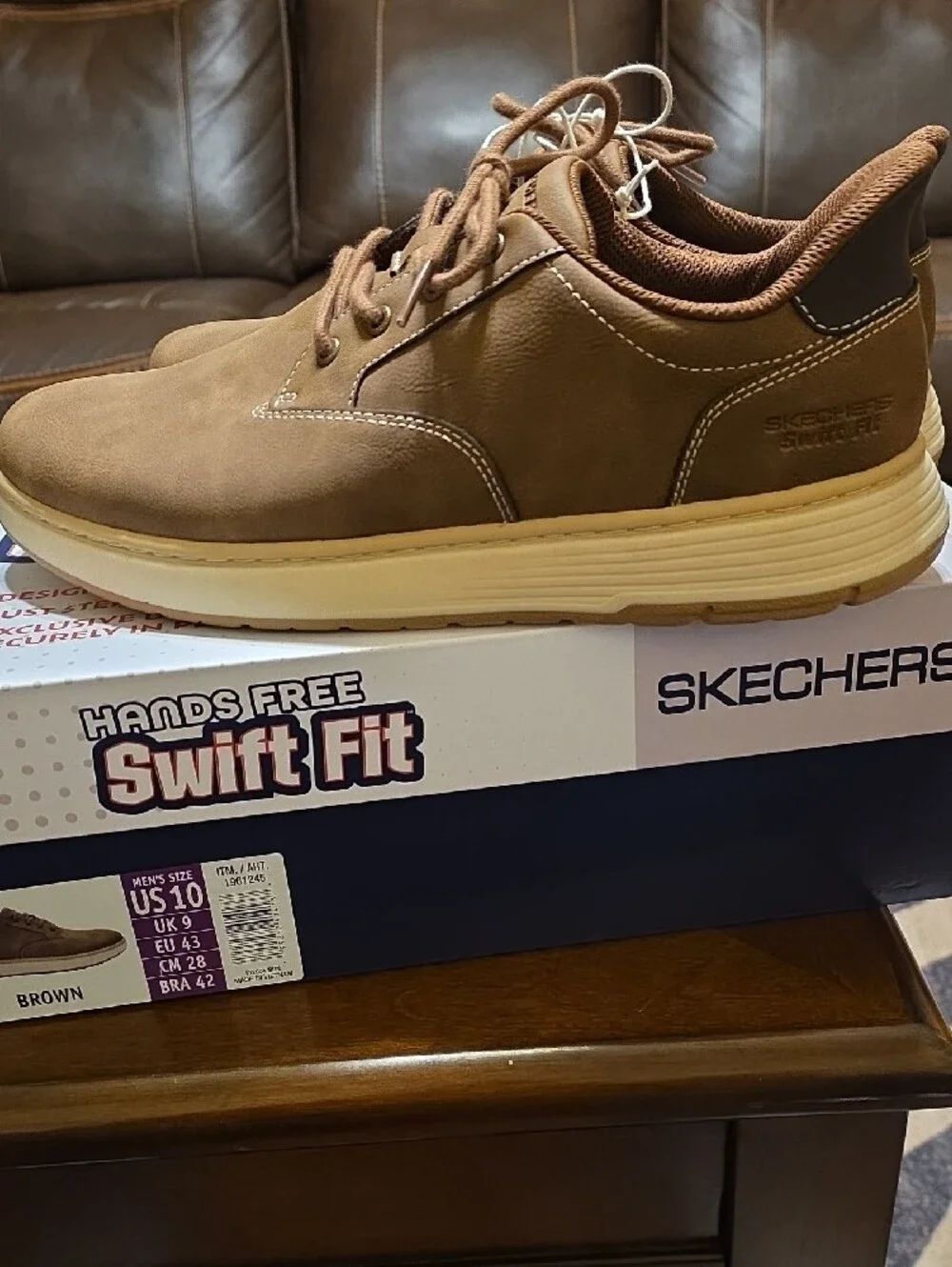 Skechers | Shoes | Skechers Mens Brown Suede Slipon Style Casual Shoes ...